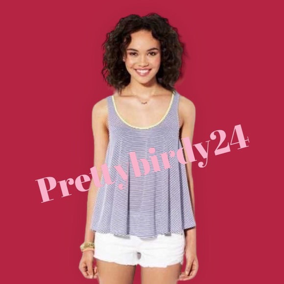 American Eagle Outfitters | Tops | Retro Aeo Striped Aloha Swing Tank ...
